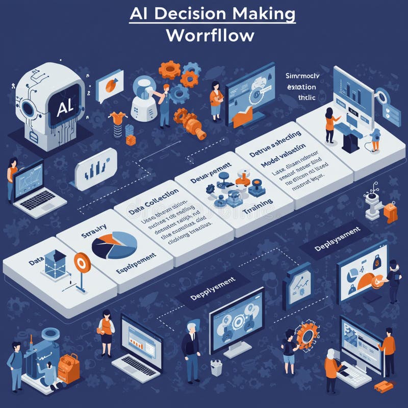 Illustration of an AI Decision-making Workflow Showcasing Various ...