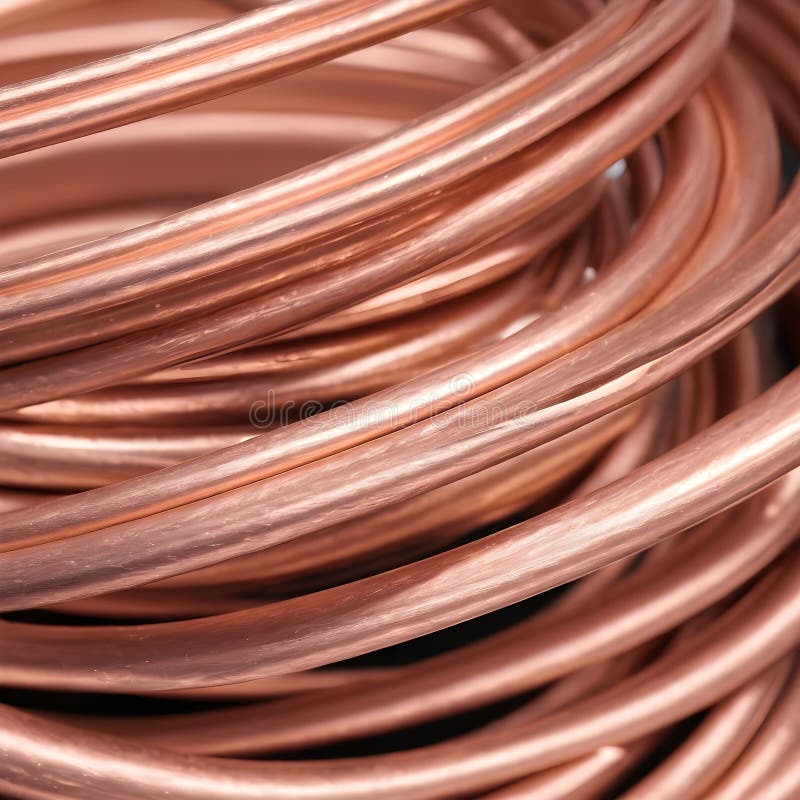 A Close-up of a Copper Cable Wire, Electrical Installation Materiel ...