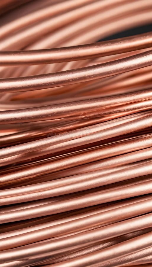 A Close-up of a Copper Cable Wire, Electrical Installation Materiel ...