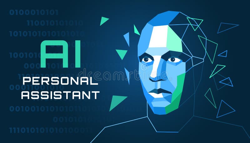 An Illustration of an AI Personal Assistant Stock Vector - Illustration ...