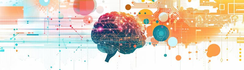 Illustration of AI Text with Intelligent Data Insights on a White ...