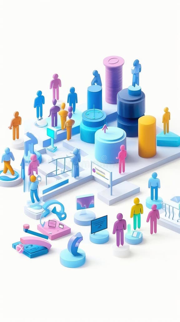 Illustration of AIpowered Customer Segmentation with Marketing Text on ...