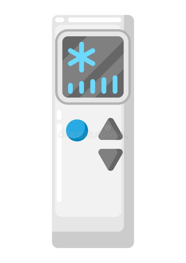 Illustration of Air Conditioner Remote Control. Icon or Image for ...