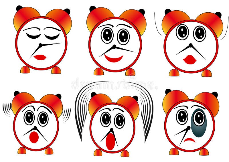 Illustration Alarm Clock in the Morning Rings Stock Vector ...