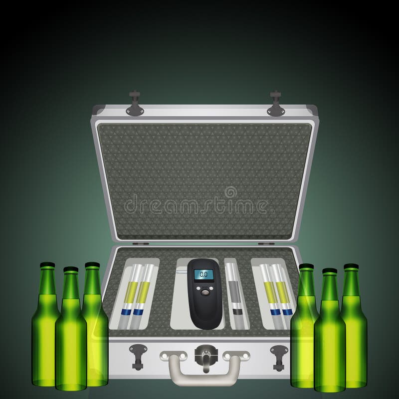 Man & alcohol test stock vector. Illustration of transportation - 18855318