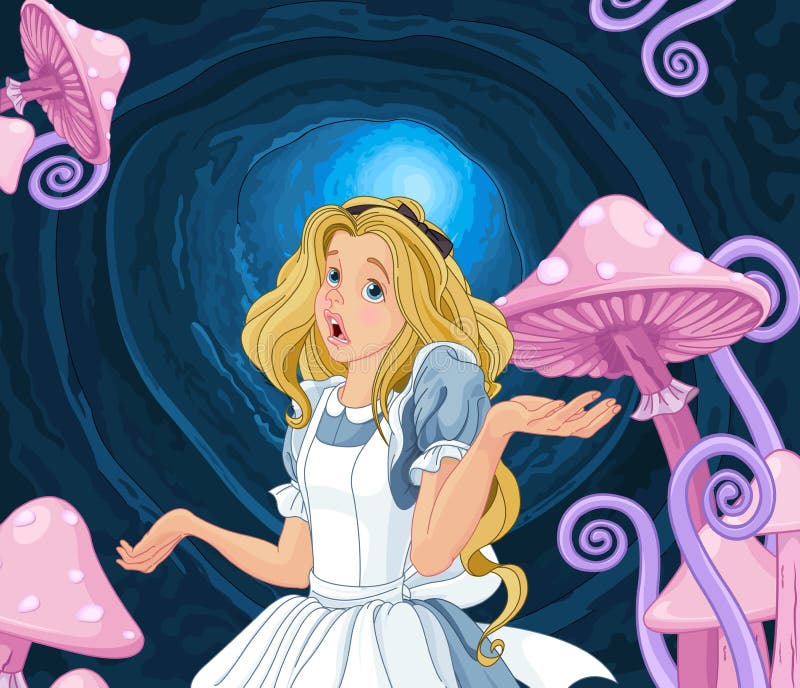 Alice Grow-up stock vector. Illustration of icons, grew - 65585266