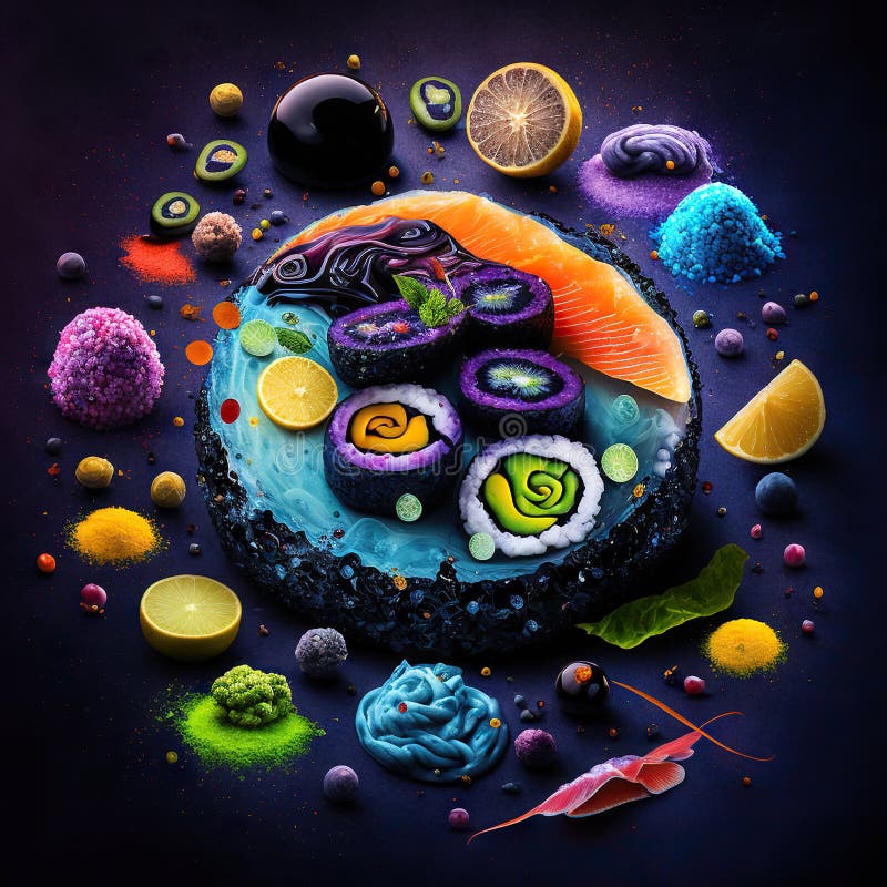 Illustration of the Alien Food Stock Illustration - Illustration of ...