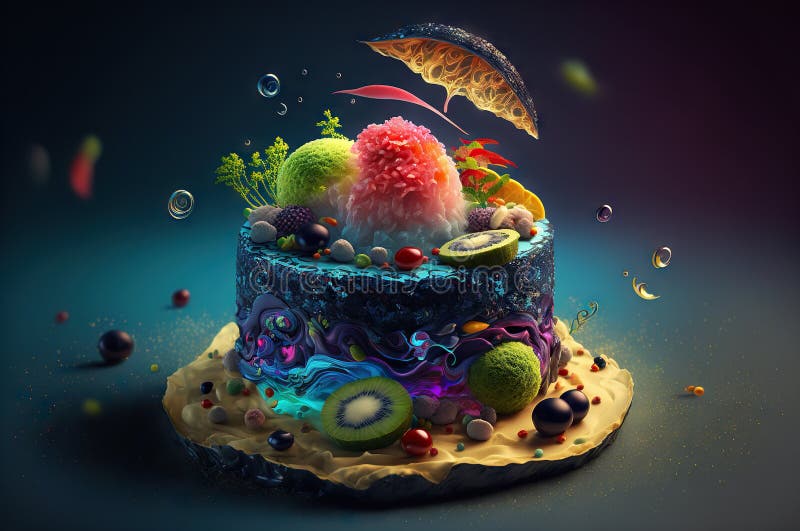 Illustration of the Alien Food Stock Illustration - Illustration of ...