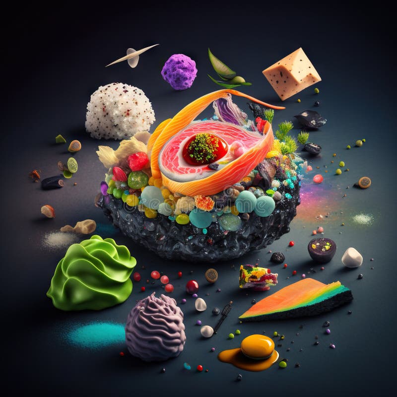 Illustration of the Alien Food Stock Illustration - Illustration of ...