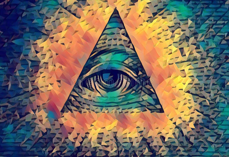 Illustration, All-seeing Eye from $1 Bill Stock Illustration ...