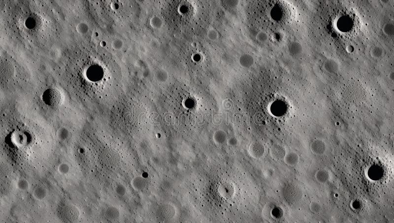 An Illustration of an Alluring Surface of the Moon with a Lot of Small ...