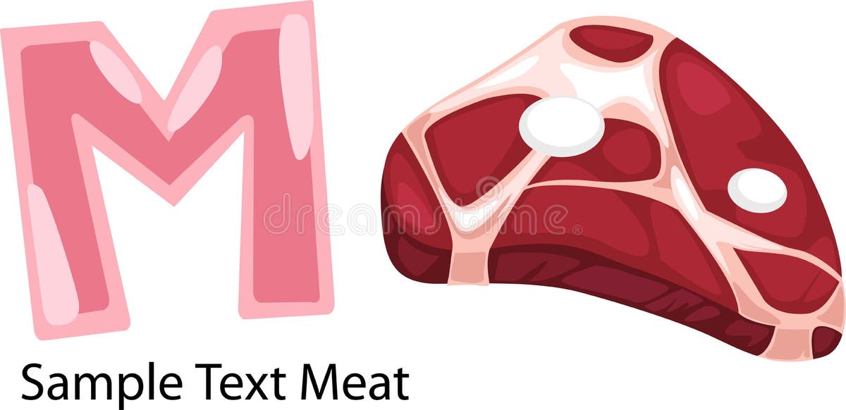 Meat M Stock Illustrations – 167 Meat M Stock Illustrations, Vectors ...