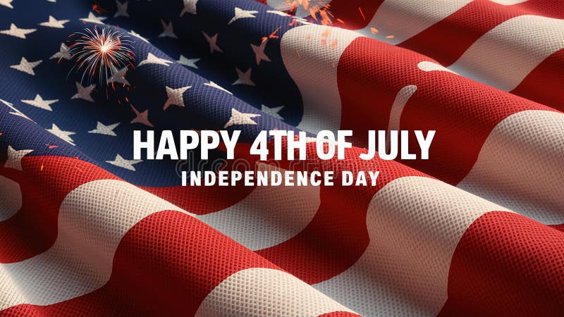 Illustration of a American Flag on a Solid Background. Generative Ai ...