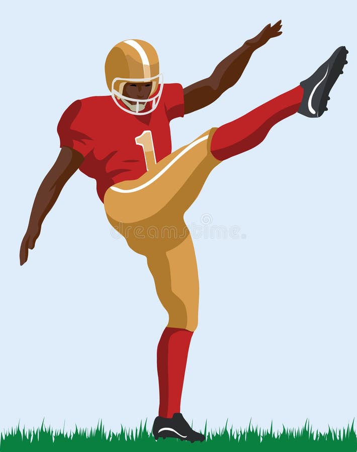 Dazed Football Player stock illustration. Illustration of ball - 16770699