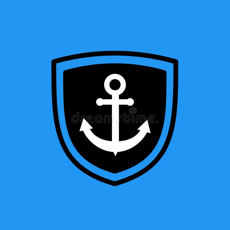 Anchor, Shield and Sword. Element for Logo, Symbol, Tattoo. Sleek Style. Vector. Stock Vector ...