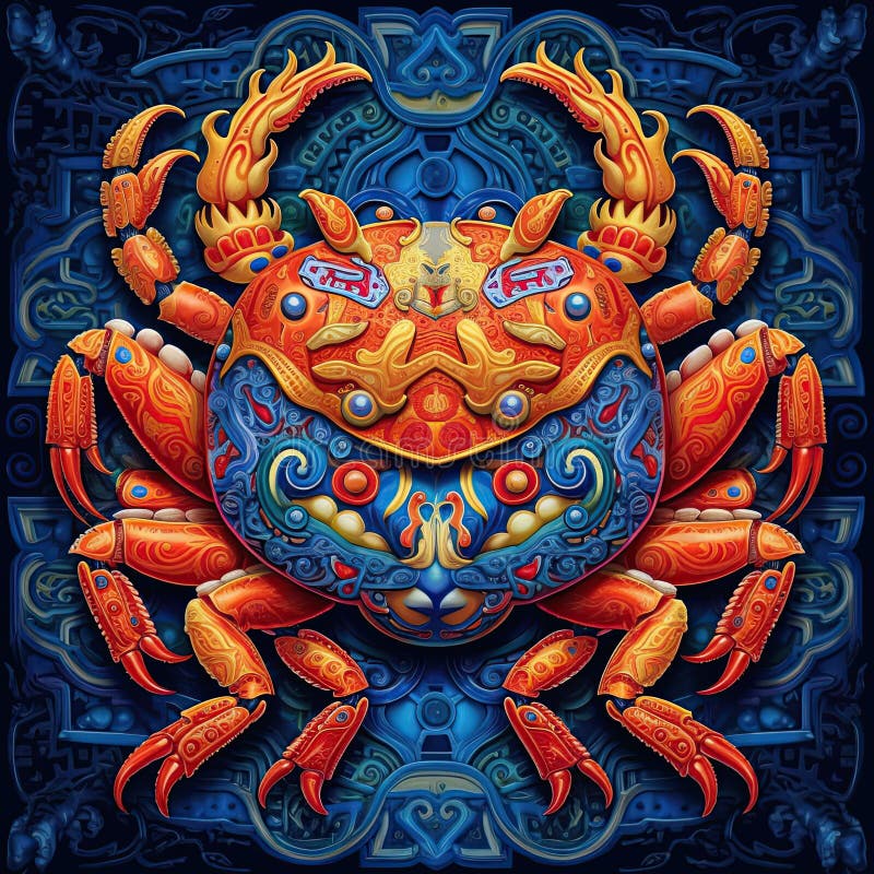 Illustration of a Animal and Abstract Art, AI Generated Stock ...