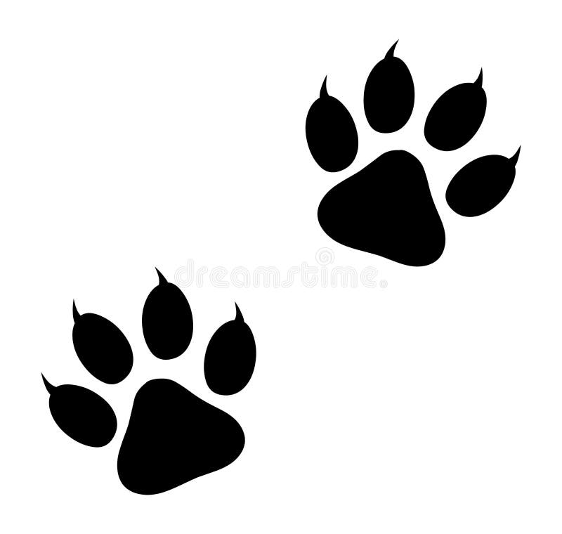 Illustration Animale De Vecteur D'impression De Patte Illustration de ...