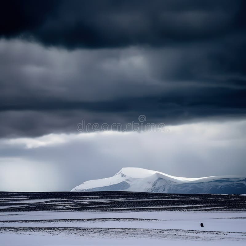 Illustration of Antarctic Landscape Stock Illustration - Illustration ...