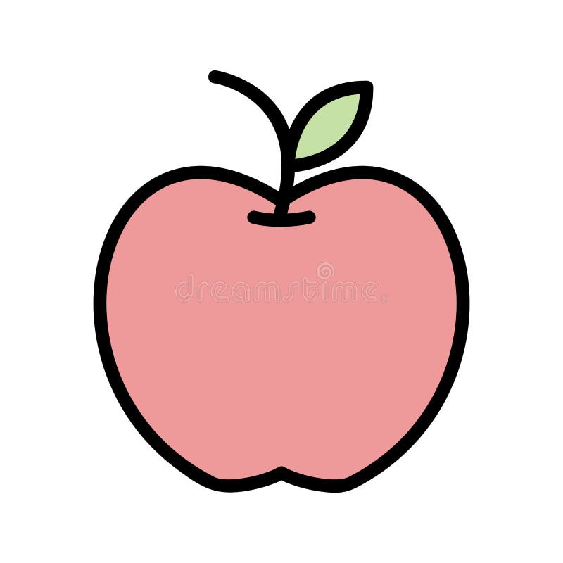 Illustration Apple Icon for Personal and Commercial Use. Stock ...