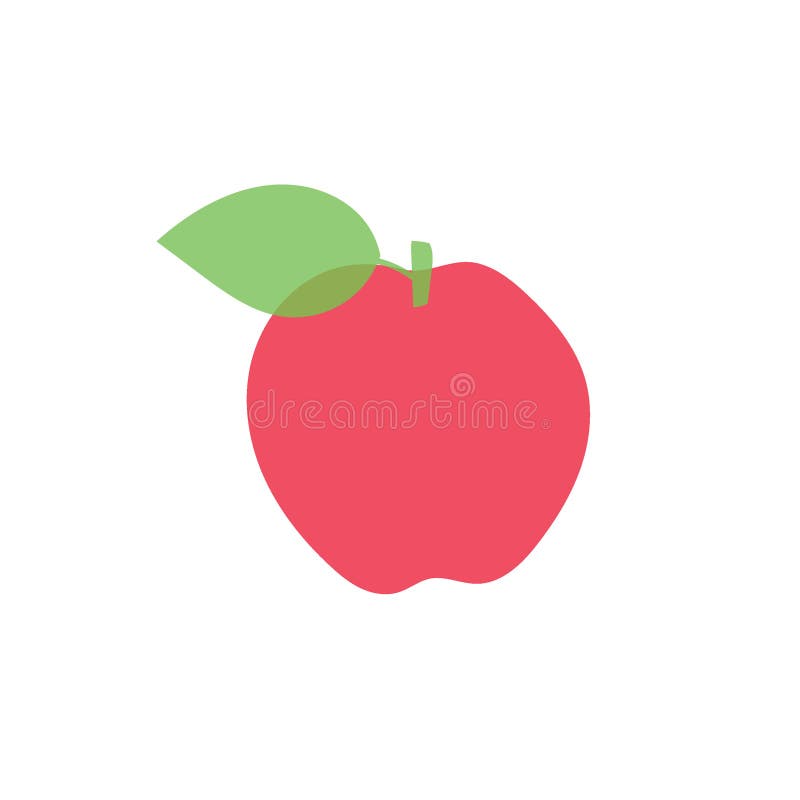 Illustration Apple Isolated with Blank Background Stock Vector ...