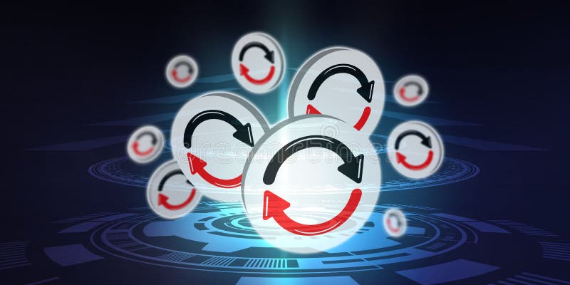 Concept of Application Update Stock Illustration - Illustration of ...