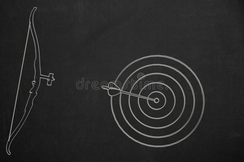 Illustration of an Archery Scene Painted Stock Illustration ...