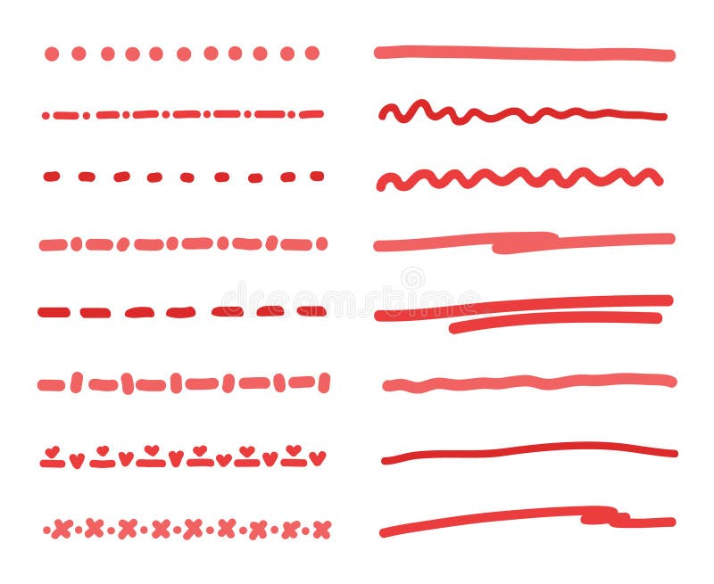 Colored Underline Stock Illustrations – 603 Colored Underline Stock ...