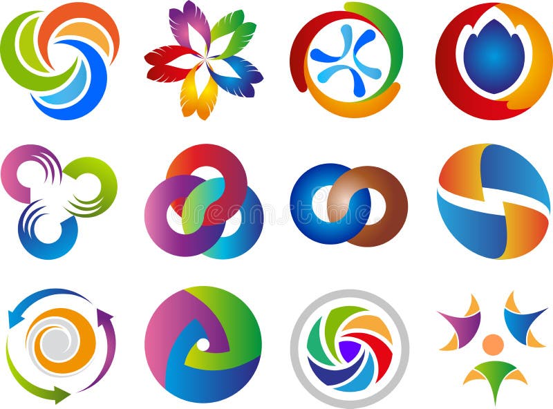 Business logos stock vector. Illustration of simple, button - 5712832