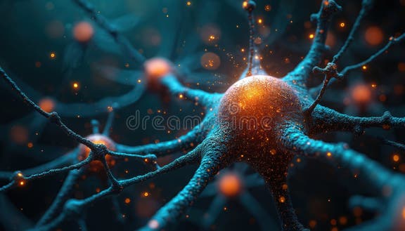 Illustration Artificial Neuronal Network Structure. Image Features ...