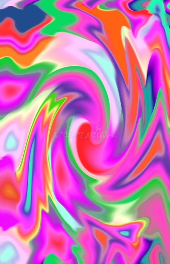 Illustration of Artistic Twisting Spiral Pattern in Pink Color Tone ...