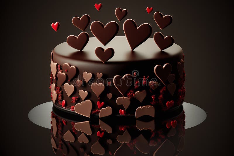 Elaborate Delicious Celebration Cake Generated by Ai Stock Illustration ...