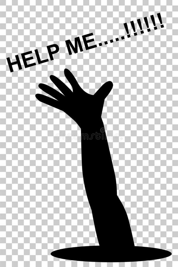 Illustration, Asking for Help Stock Vector - Illustration of cartoon ...