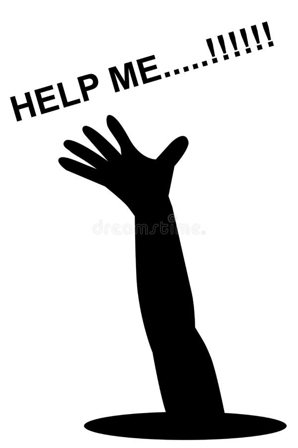 Illustration, Asking for Help Stock Vector - Illustration of help ...