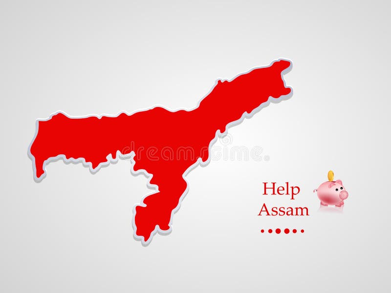 Flood in an Indian Village Scene Stock Illustration - Illustration of ...