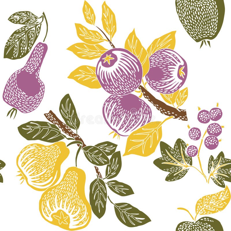 Illustration Of Assorted Fruits Stock Illustration - Illustration of ...