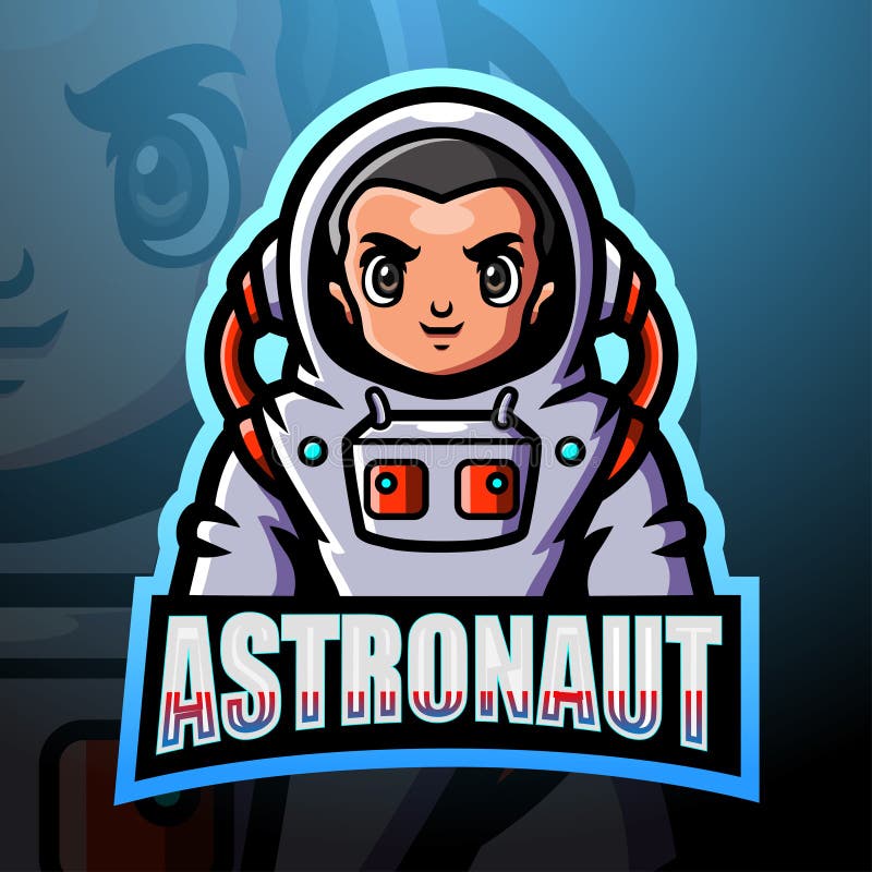 Astronaut Mascot Esport Logo Design Stock Vector - Illustration of ...