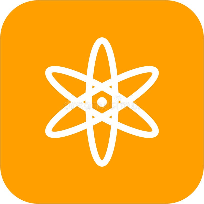 Illustration Atom Icon for Personal and Commercial Use. Stock ...