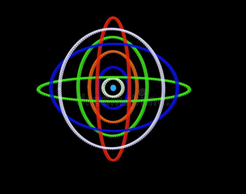 Illustration of the atom stock illustration. Illustration of clipart ...