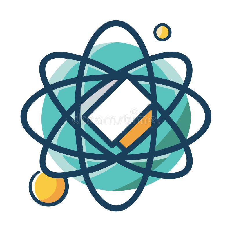 Science Atom Symbol Illustration: Education, Physics, Chemistry, and ...