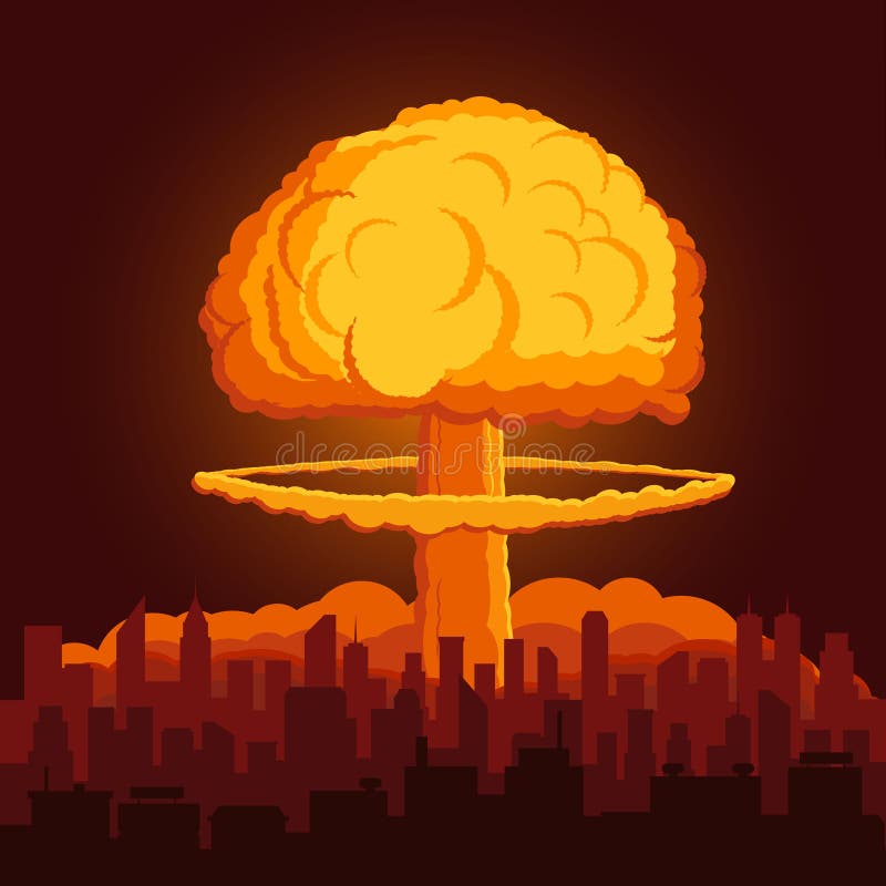 Nuke Explosion City Stock Illustrations – 182 Nuke Explosion City Stock ...