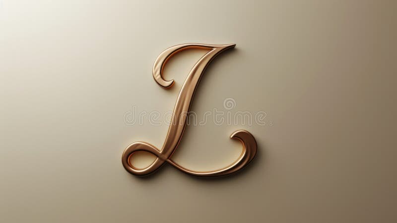 A Illustration of the Atomic Structure of the Letter L, Composed of ...