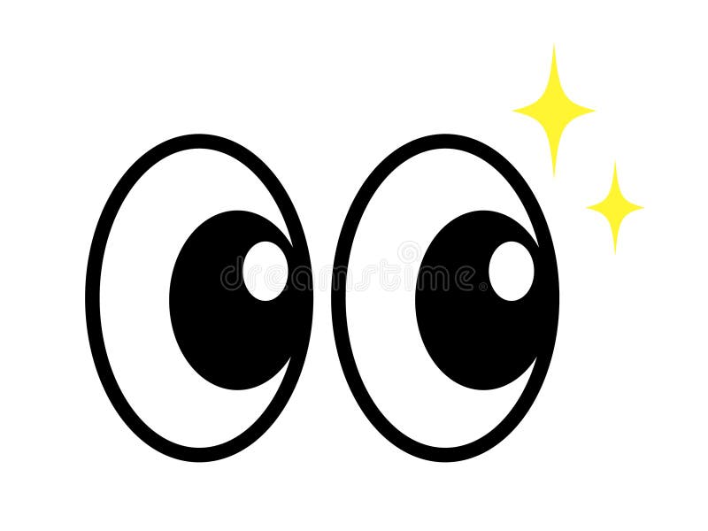 Illustration of Attention Icon (sparkling Eyeball Mark) Stock ...