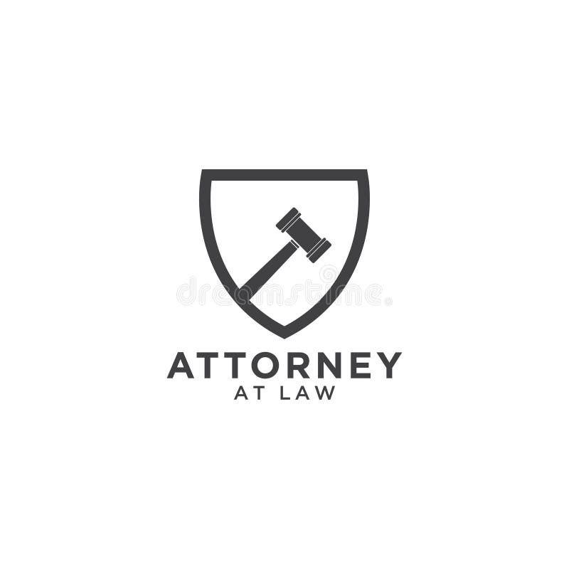 Attorney at Law Logo Template Stock Vector - Illustration of identity ...