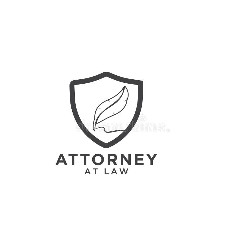 Attorney at Law Logo Template Stock Vector - Illustration of legal ...