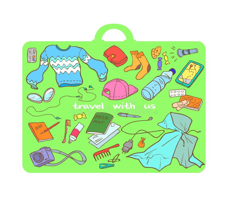 Illustration Auf Reisendem Thema Vektor Abbildung - Illustration von ...