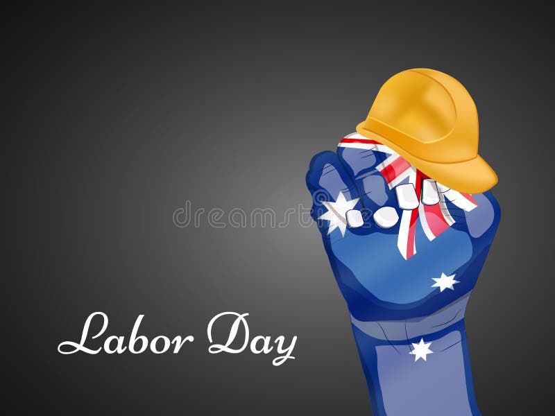 Illustration of Australia Labor Day Background Stock Vector ...