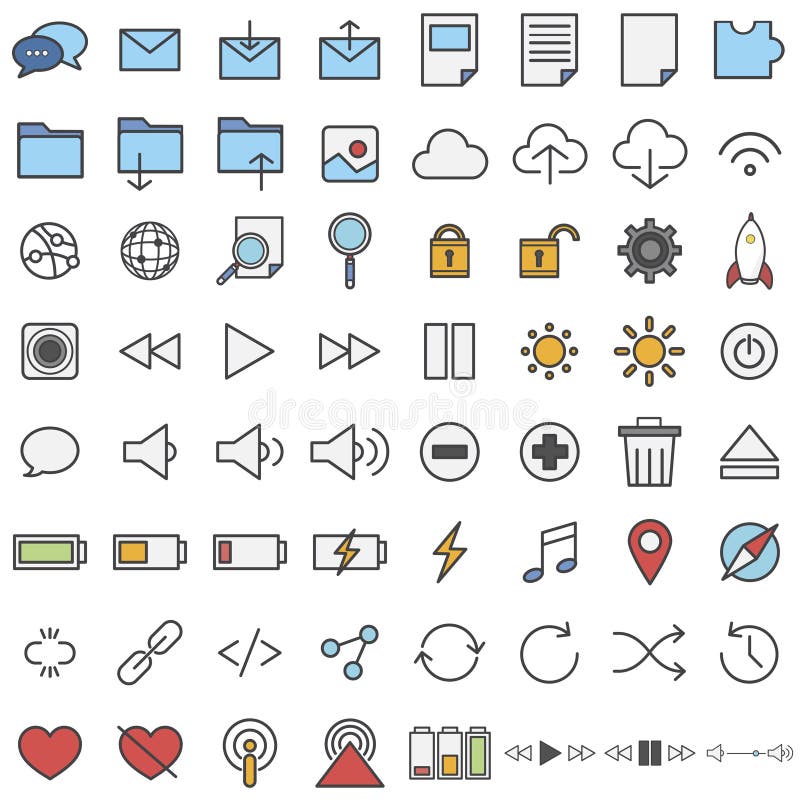 Illustration Av Olika Sorter Av Champinjoner Stock Illustrationer ...