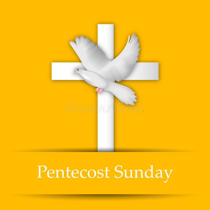 Kyrklogotyp. Kristna Symboler. Jesu Kors, Den Helige Andens Eld Och ...