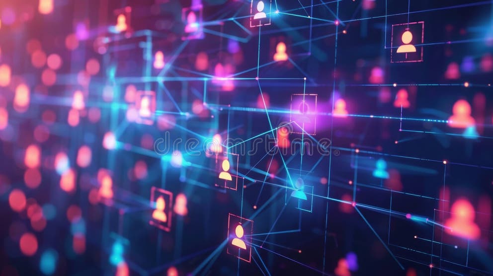 Illustration of Avatars in Breakout Rooms on Virtual Networking ...