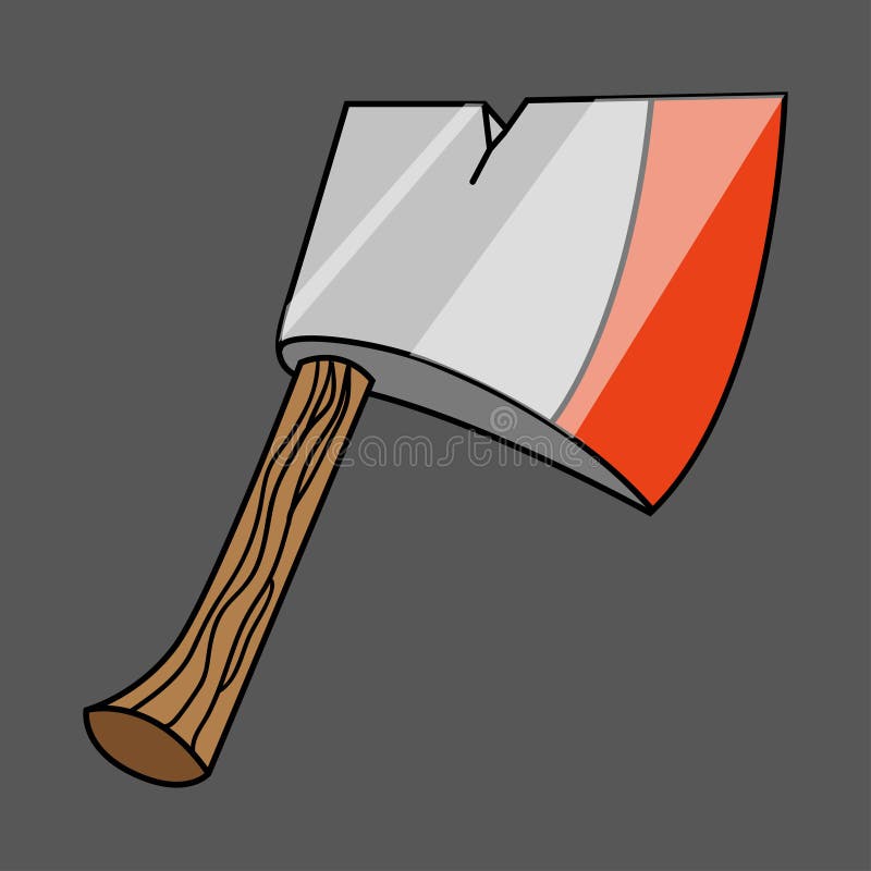 Illustration of an ax. stock vector. Illustration of editable - 116027791